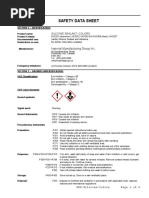 RTV Silicone Safety Data Sheet | PDF | Silicone | Dangerous Goods