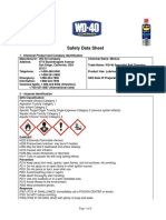 WD-40 Aerosol MSDS | PDF | Combustion | Water