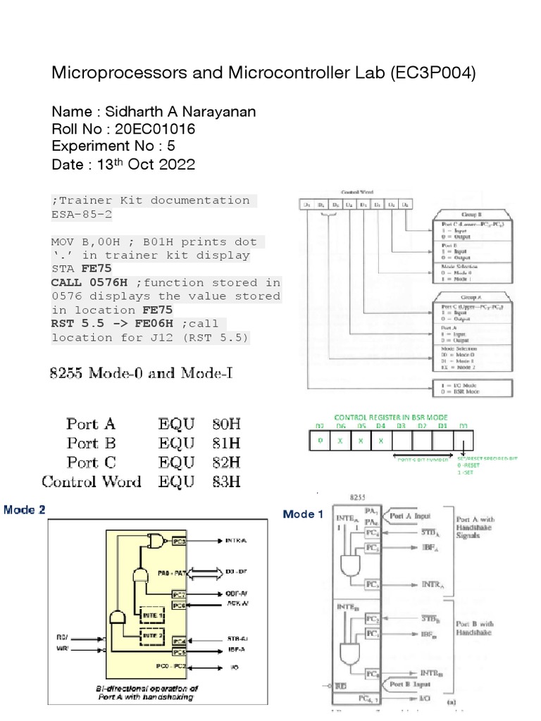 MPMC Lab 8 | PDF | Computer Hardware | Operating System Technology
