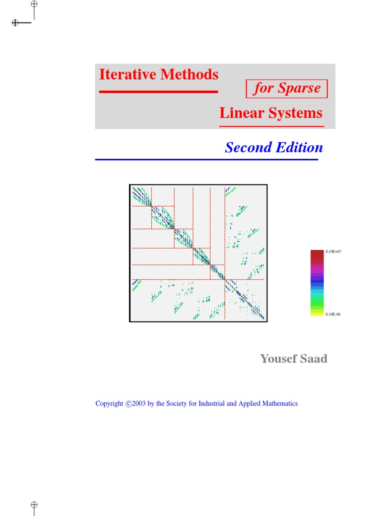 2nd Ed Saad Iterative Methods For Sparse Linear Systems Eigenvalues And Eigenvectors Matrix