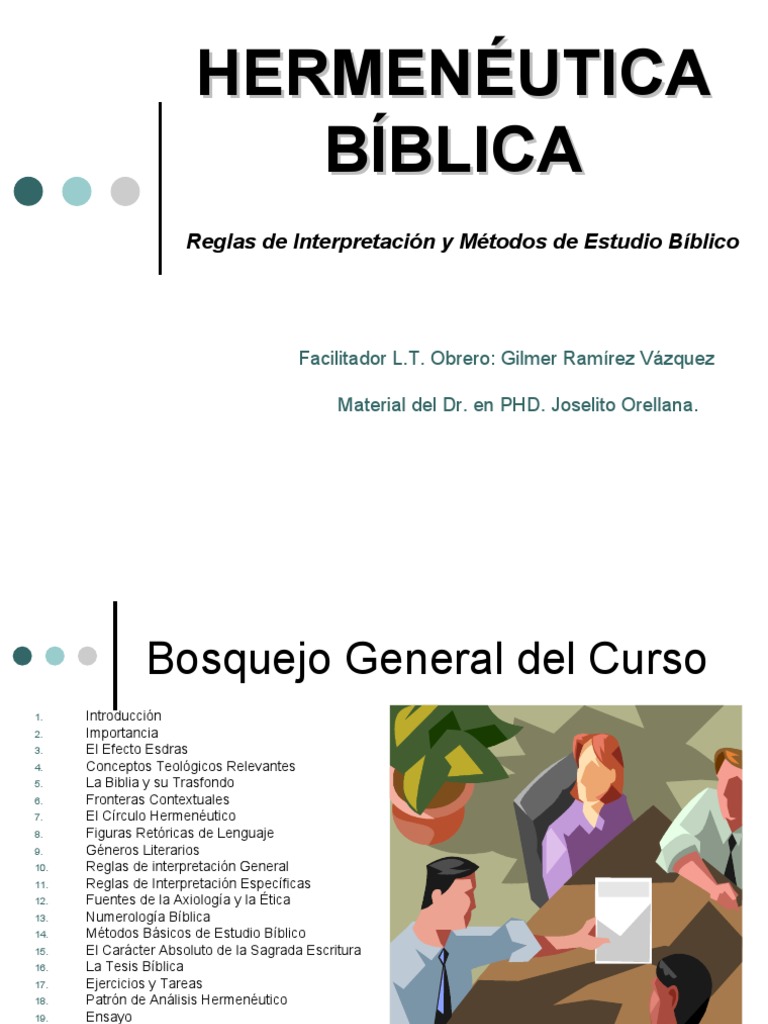 HERMENEÚTICA | PDF | Biblia | Hermenéutica