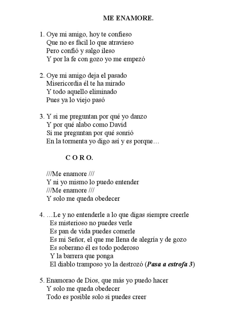 Letras de Cantos de Alabanza | PDF | Cristo (título) | Amor