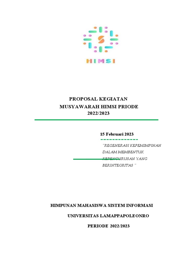 Proposal Himsi Mubes | PDF