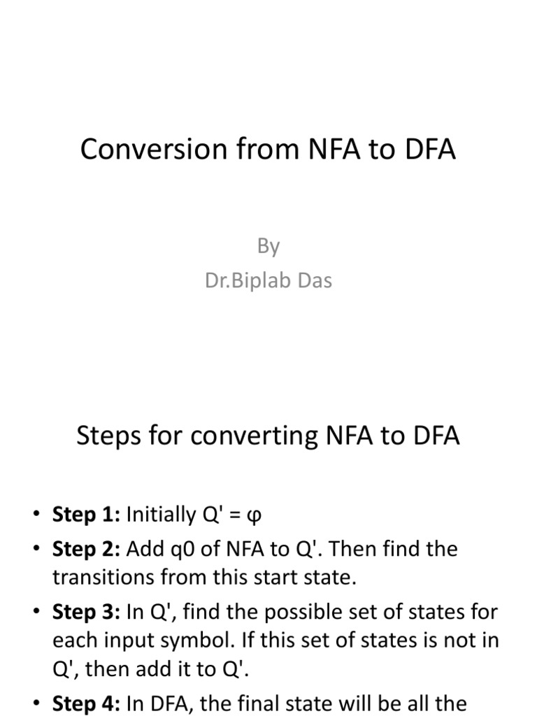 Nfa To Dfa | PDF