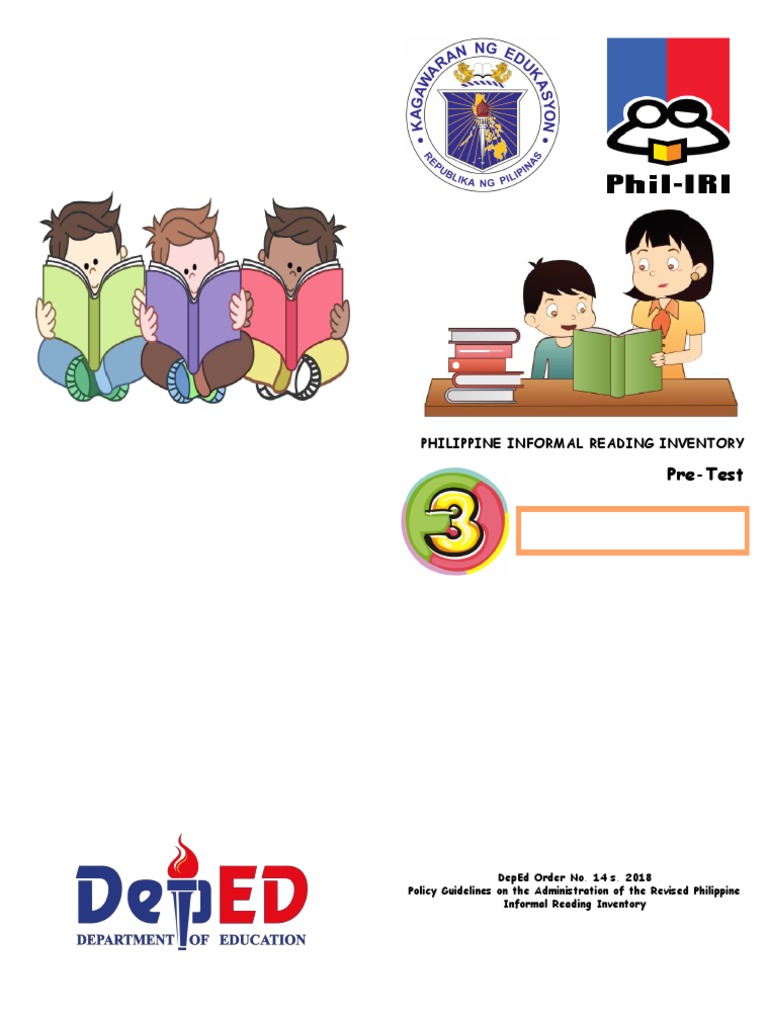 Philiri Booklet Grade 3 Pre-Test | PDF