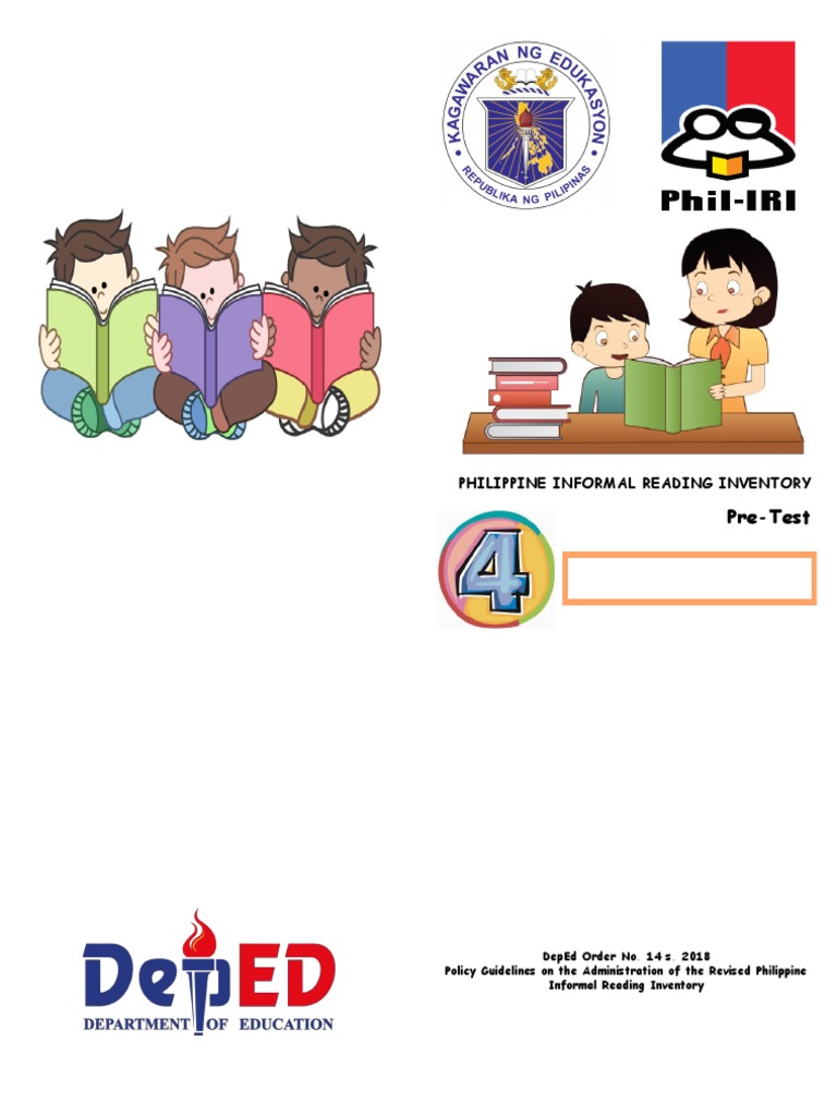 Philiri Booklet Grade 4 Pre-Test | PDF