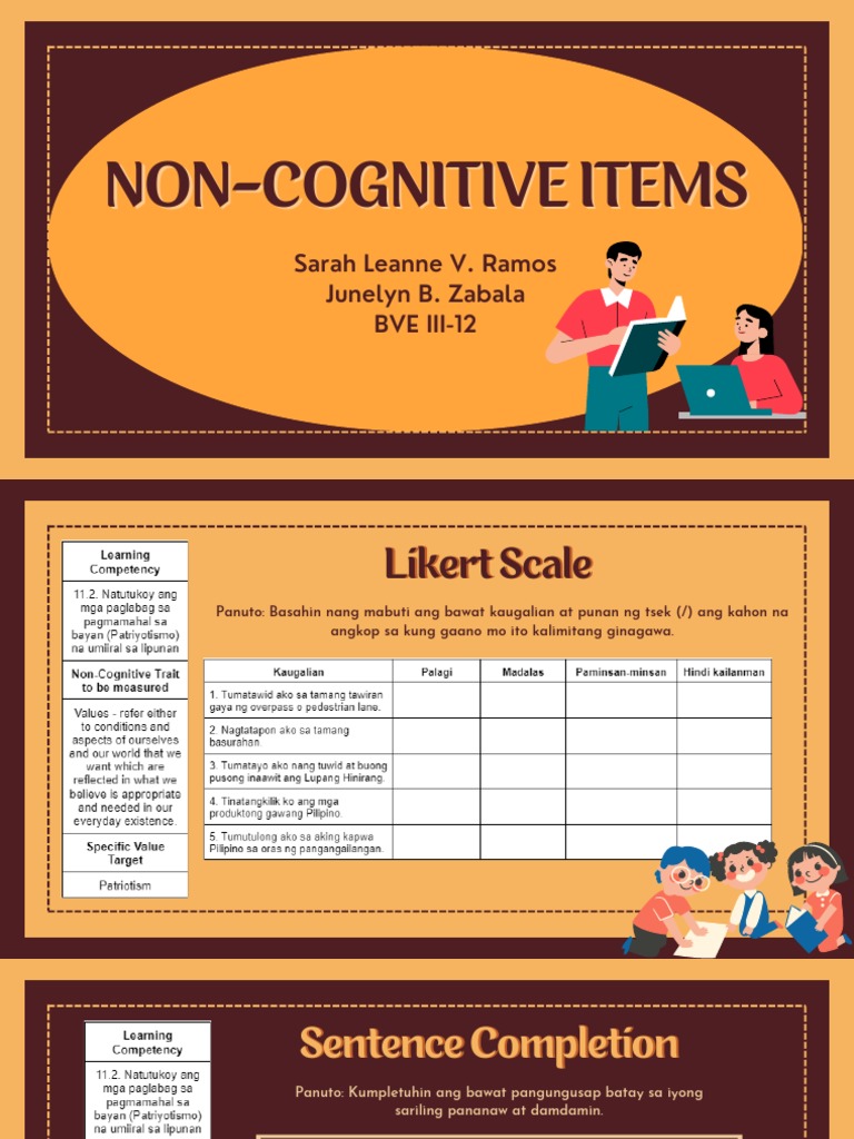 Ramos and Zabala Non-Cognitive Items 1 | PDF
