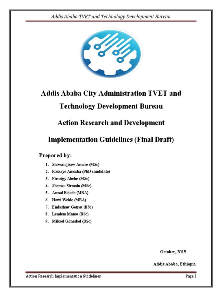 Final Edited Action Research Guideline | PDF | Methodology | Action Research