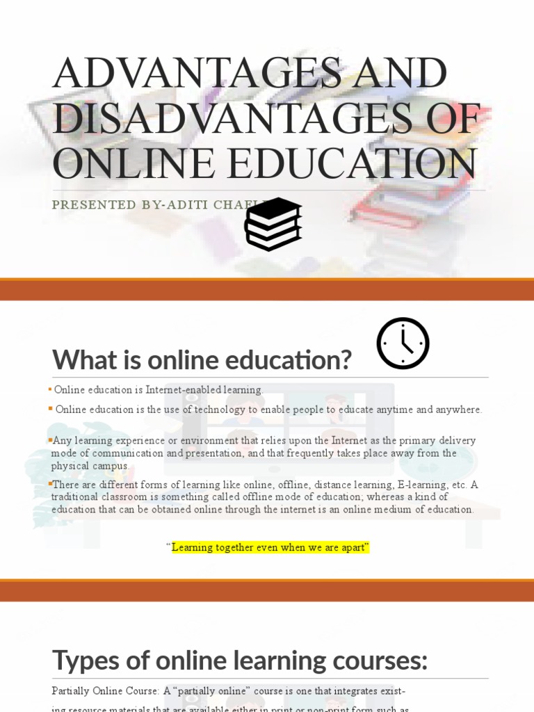 Online Education: Pros and Cons | PDF | Educational Technology ...