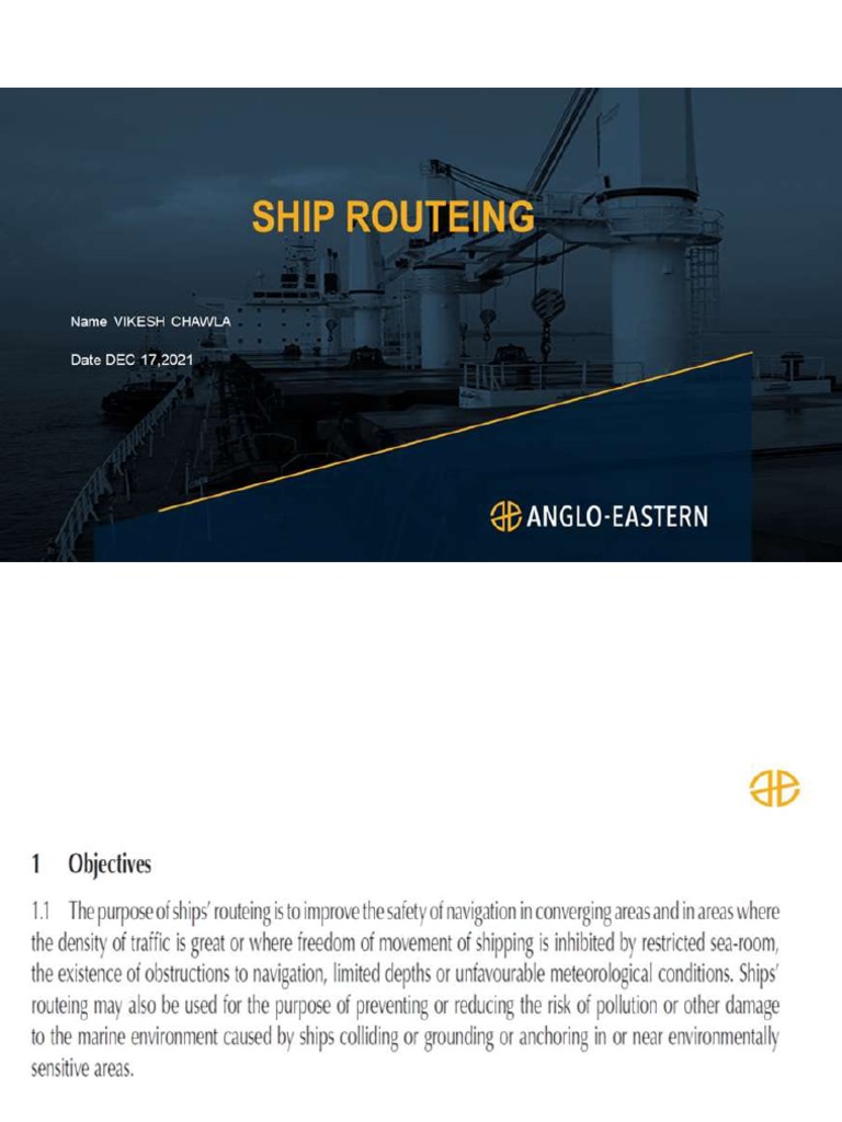Ship Routing Pdf