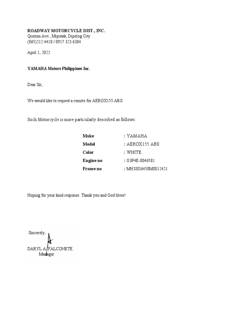 Yamaha Remote Request | PDF