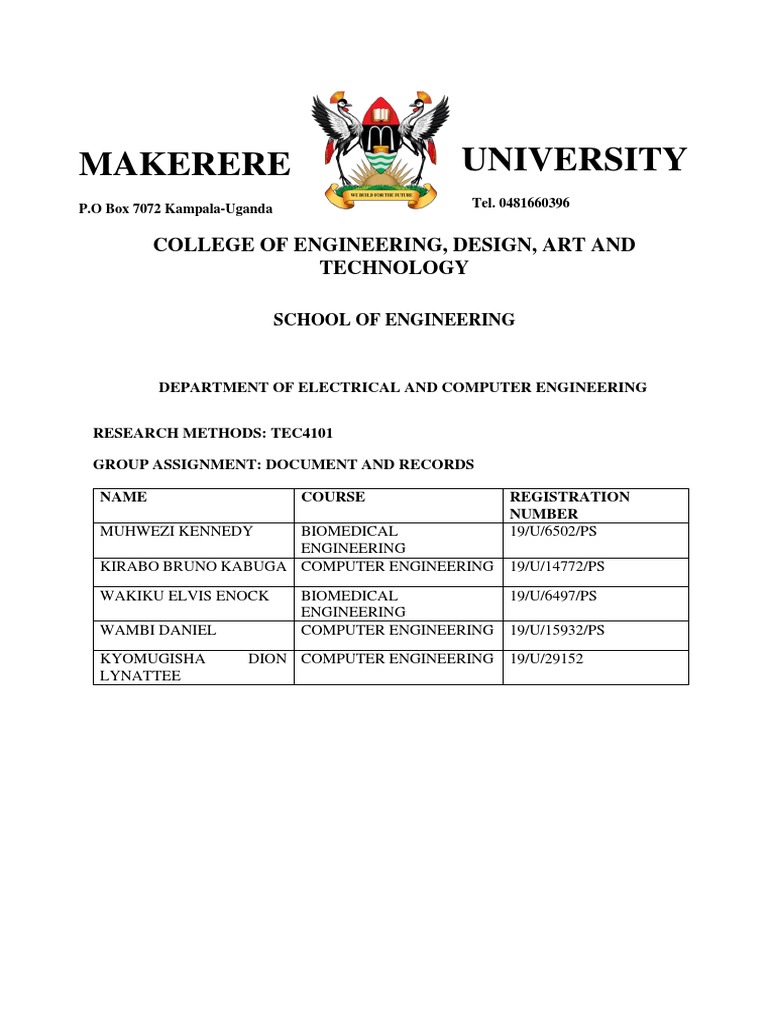 Group 4 Research Methods Assignment-1 | PDF | Records Management | Information