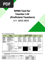 RPMS-Portfolio 2022-2023 | PDF | Educational Assessment | Learning