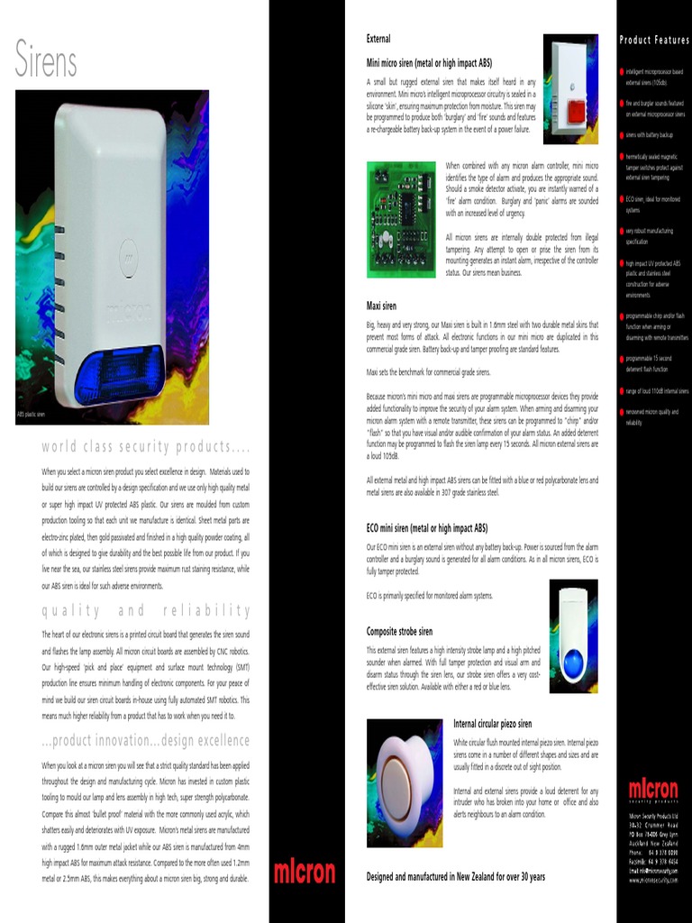 Sirens 1 | PDF | Printed Circuit Board | Manufactured Goods