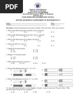 Math 5 Periodical Test Q2 | PDF | Mathematics