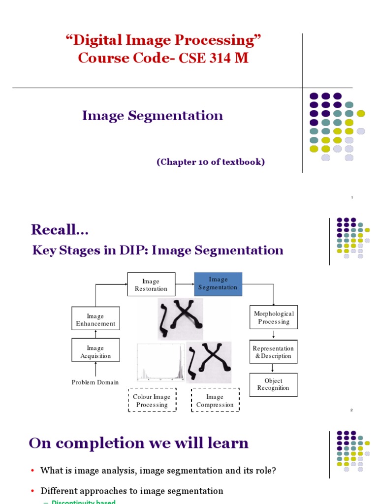 6 - Image Segmentation - Unit 3 | Download Free PDF | Cognitive Science | Applied Mathematics