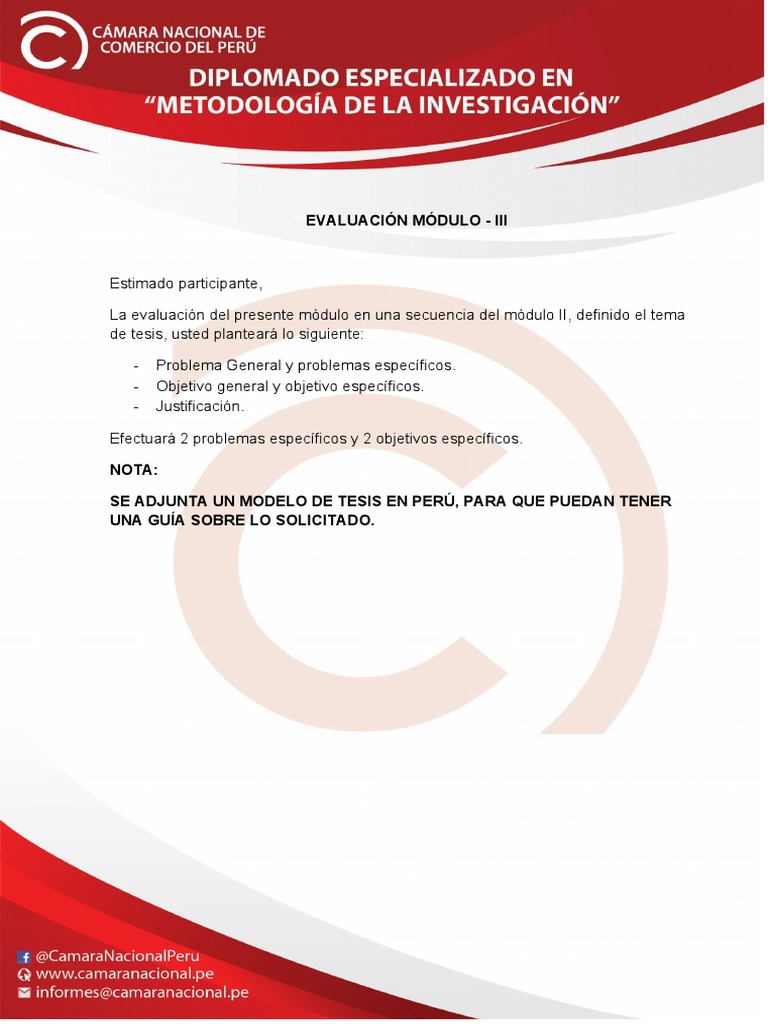 Evaluacion Modulo 3 | PDF Evaluacion Modulo 3 | PDF