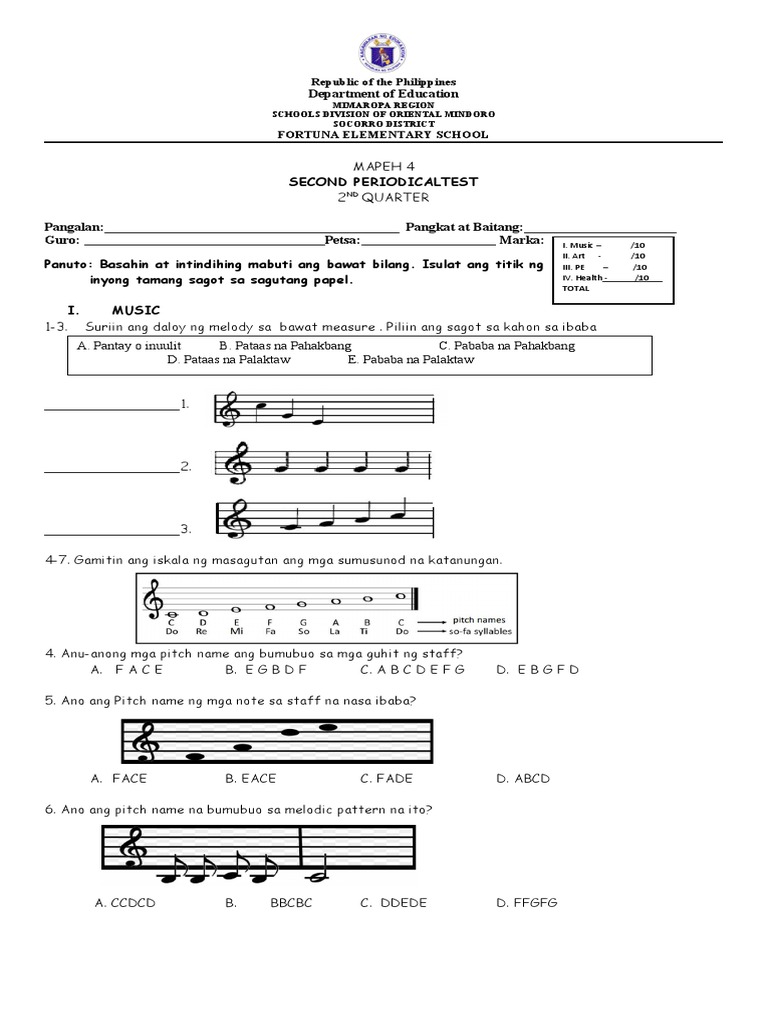 Pt. Mapeh 4 (Q2) | PDF