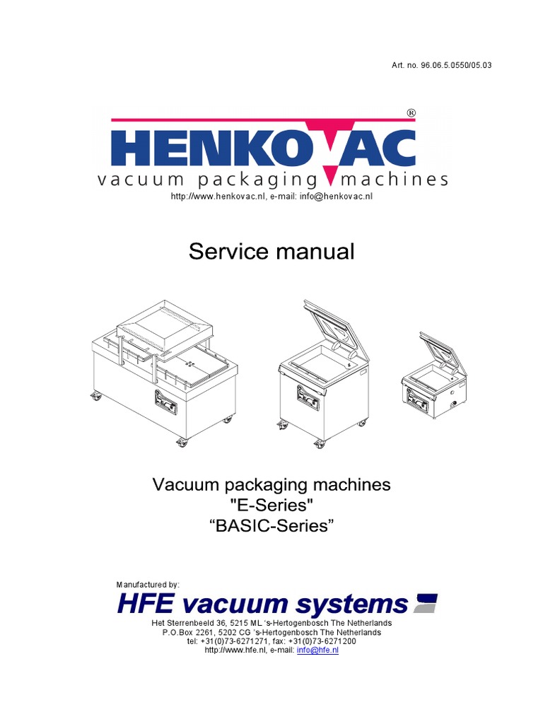 Henkovac Service Manual 960650550-GB-200305 | PDF | Hertz | Electrical Engineering