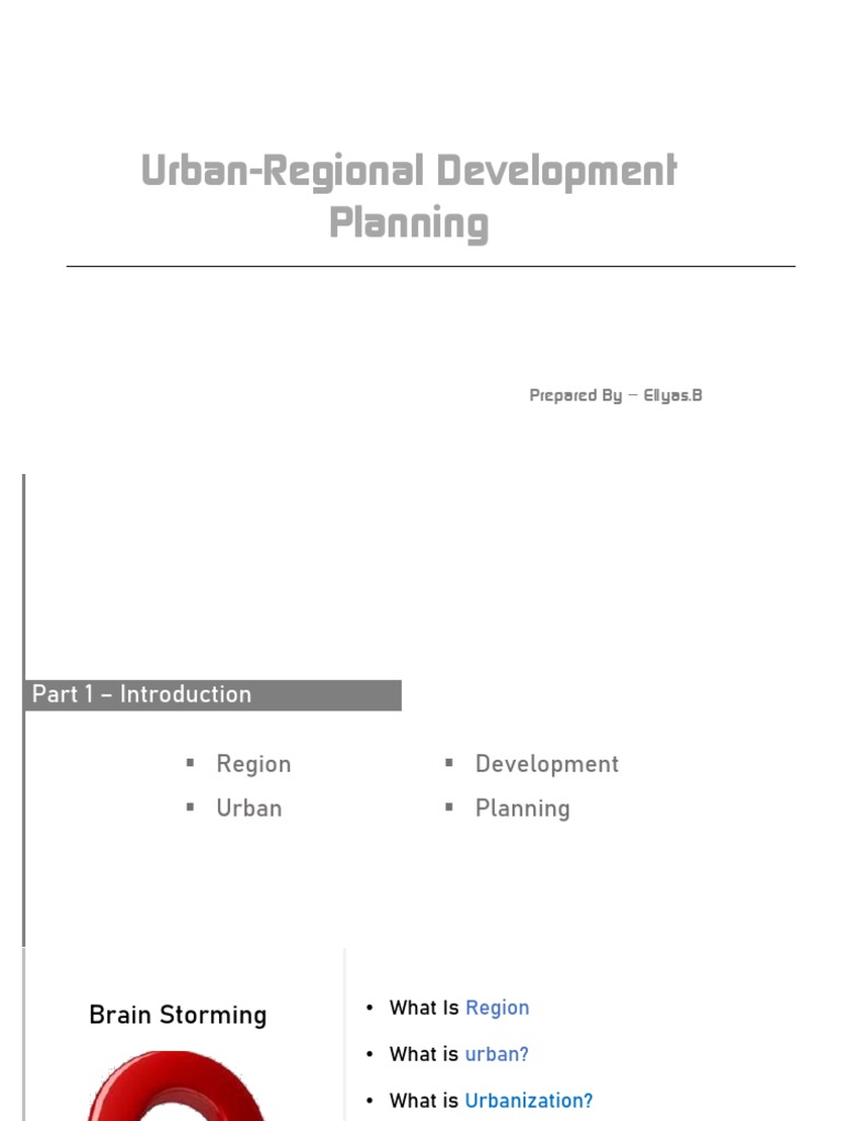 Urban-Regional Development Planning Lecture | PDF | Economic Growth ...