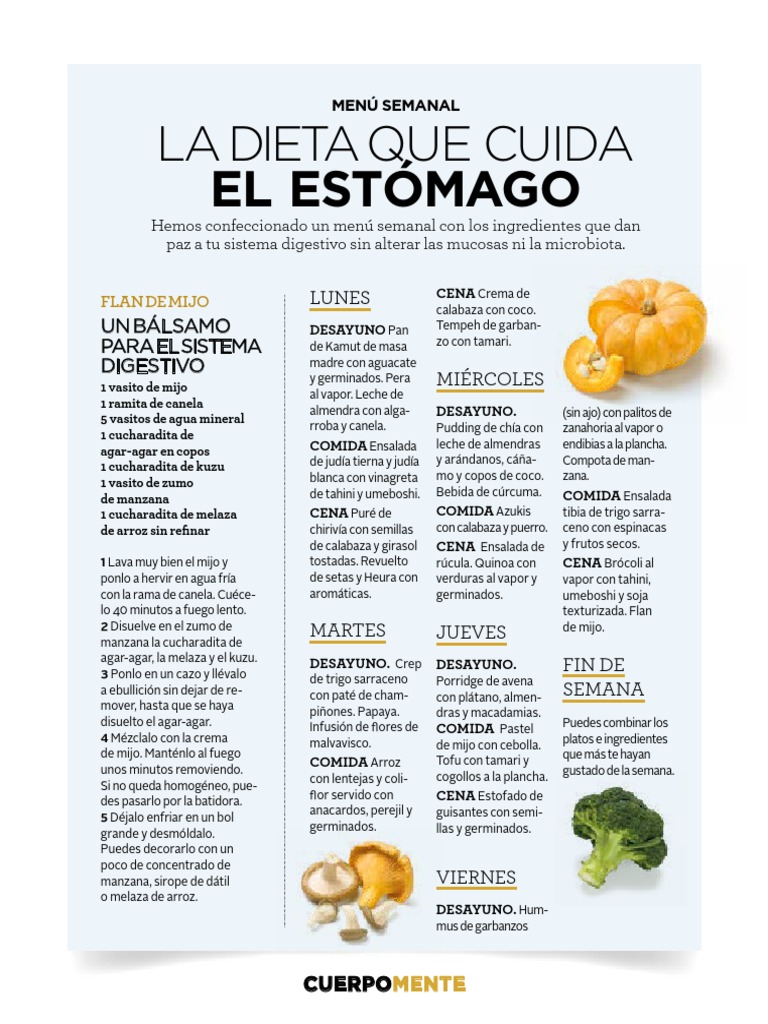 Dieta Semanal para La Acidez de Estomago f275907f | PDF | ensalada ...