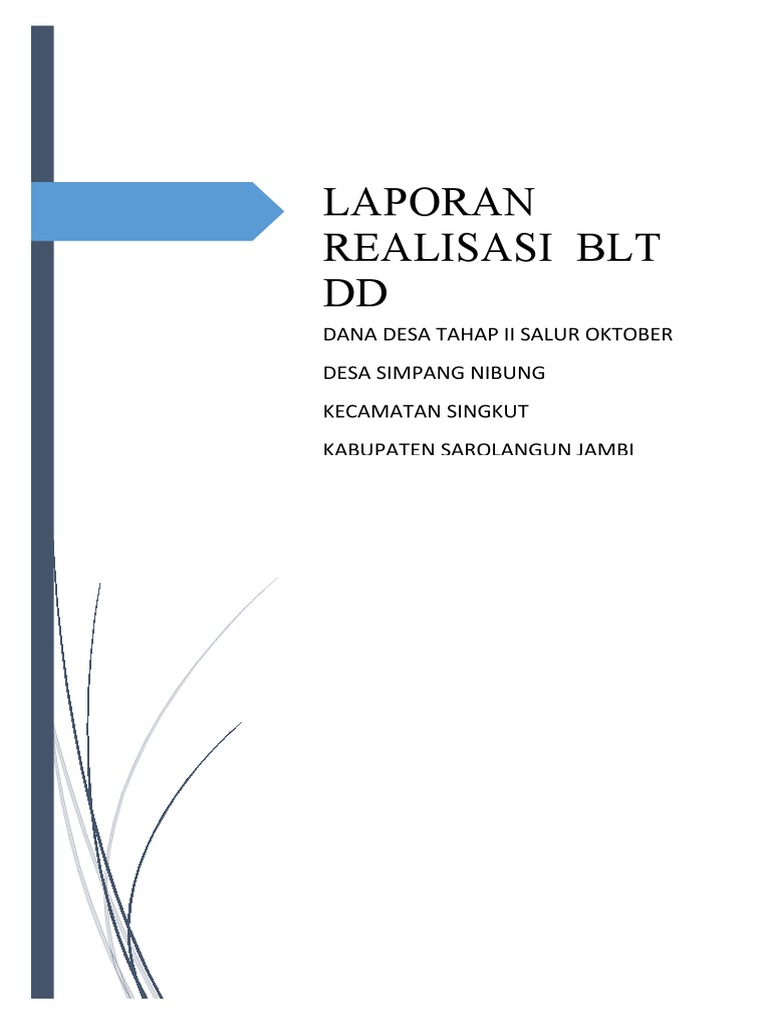 Laporan Realisasi BLT November | PDF