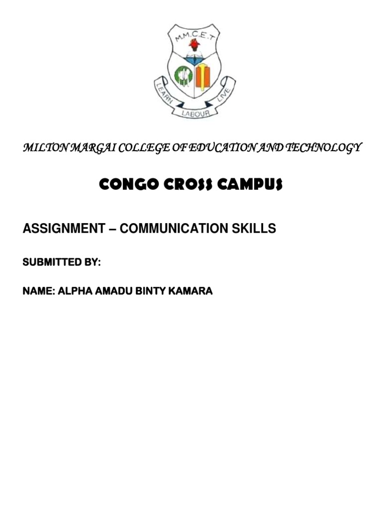 Communication Skills Assignment | Download Free PDF | Communication ...