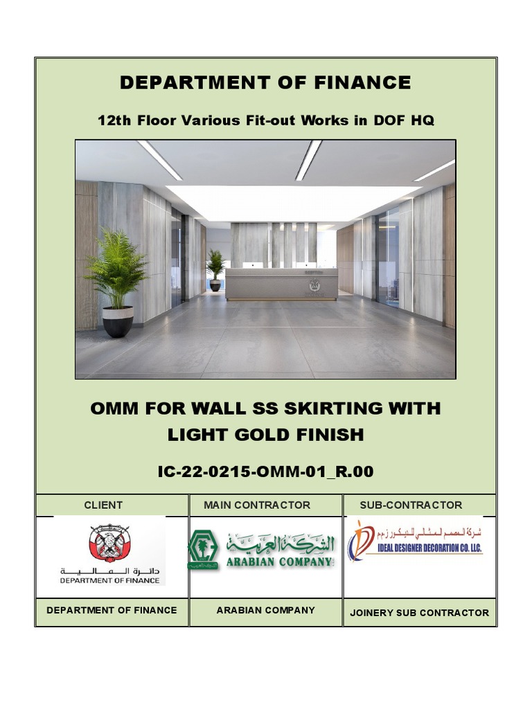 Dof Omm Ss Skirting Sk-02 | PDF | Building Engineering | Building Materials