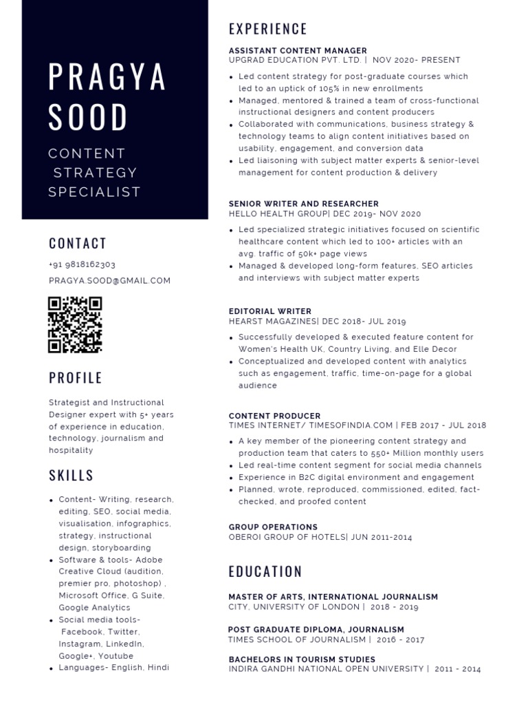 Pragya Sood CV Updated | Download Free PDF | Social Media | Popular ...