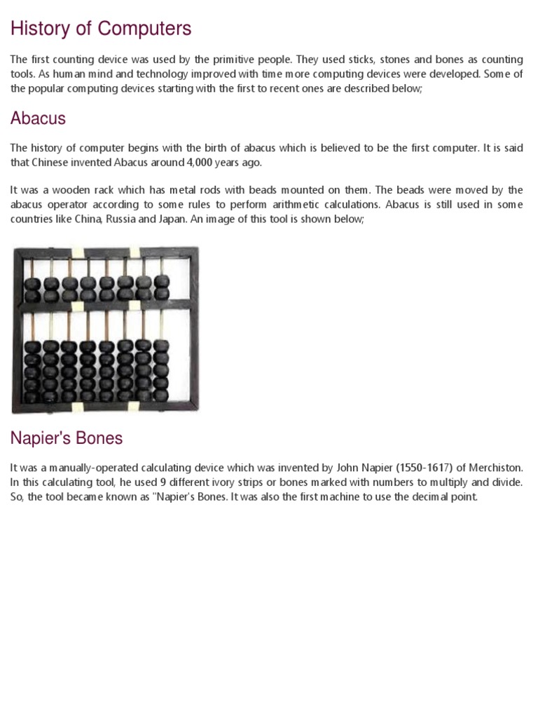 History of Computers Till 25 | PDF | Image Scanner | Liquid Crystal Display