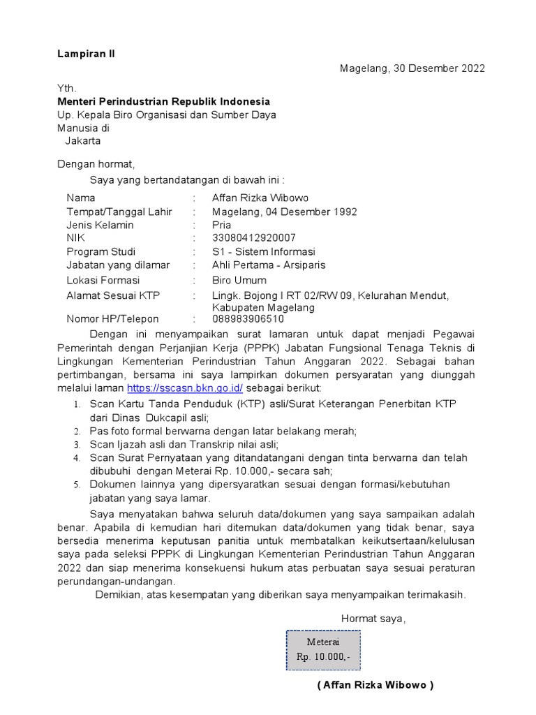 Form Mas Apan | PDF | Karier & Perkembangan