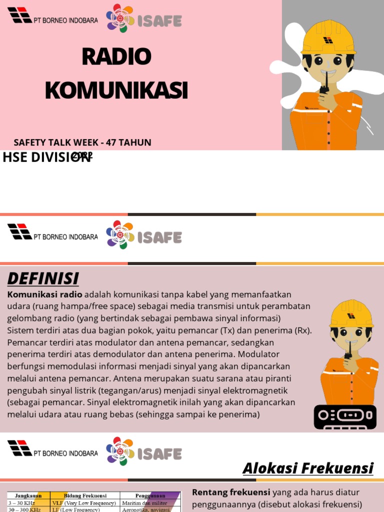 Komunikasi Radio dalam Safety Talk | PDF