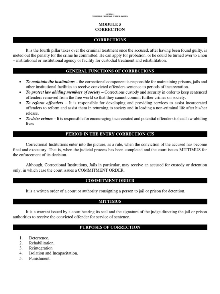 Module 5 | PDF | Pardon | Prison