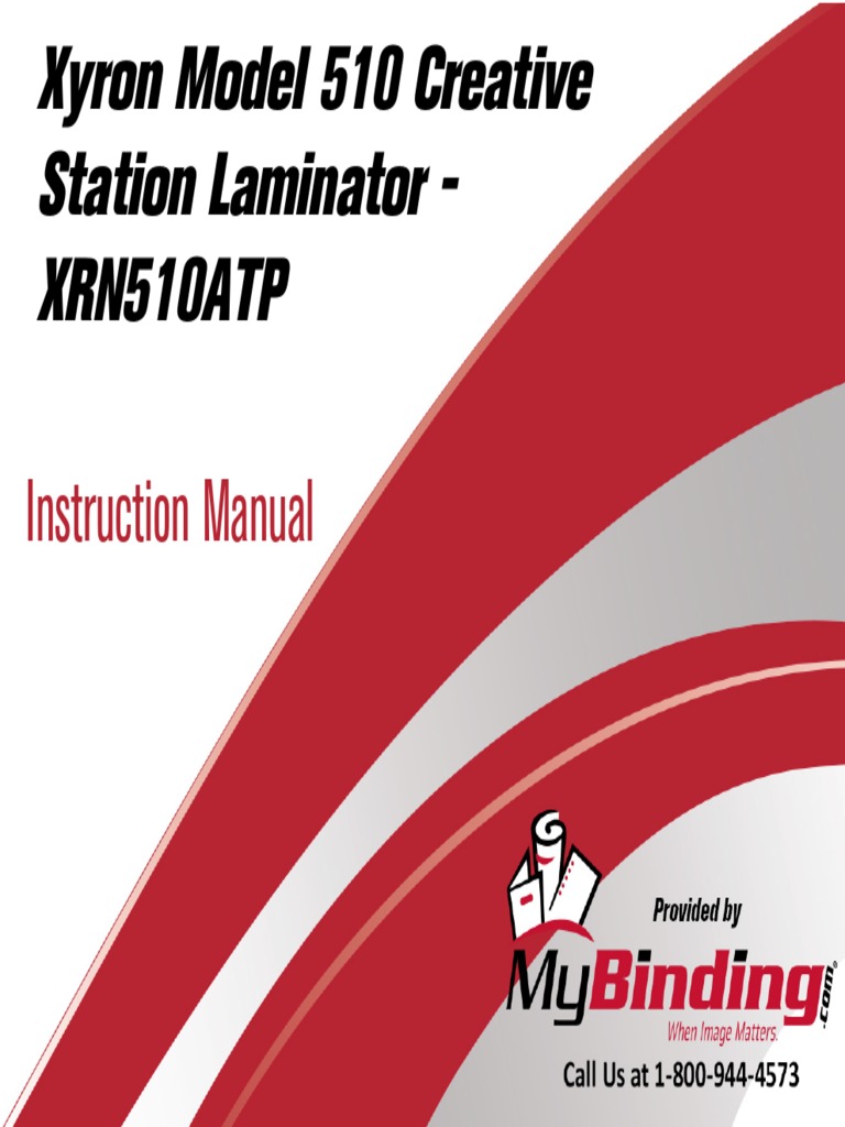 Xyron 510 Creative Station Laminator Users Guide | PDF | Scrapbooking | Adhesive