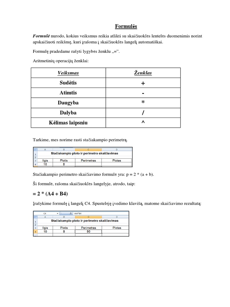 formules ir funkcijos (2) | PDF