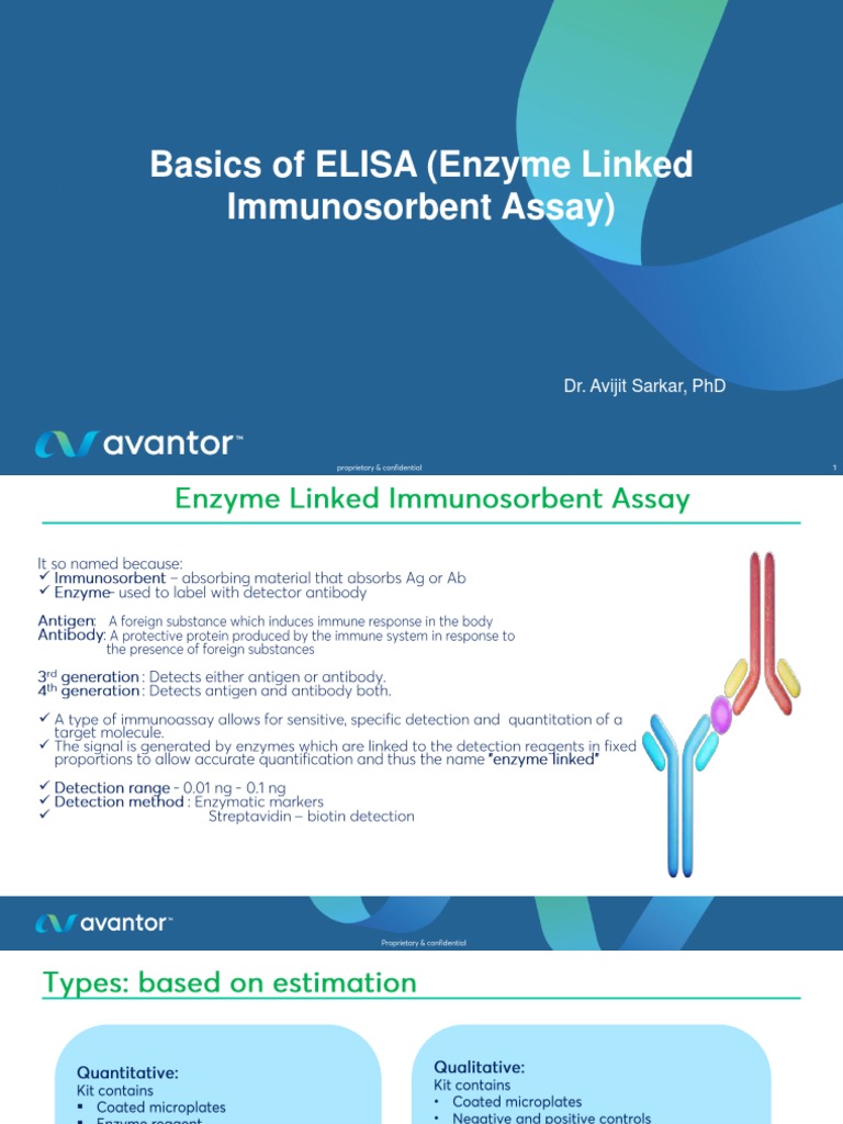 ELISA Principles and Applications Overview | PDF