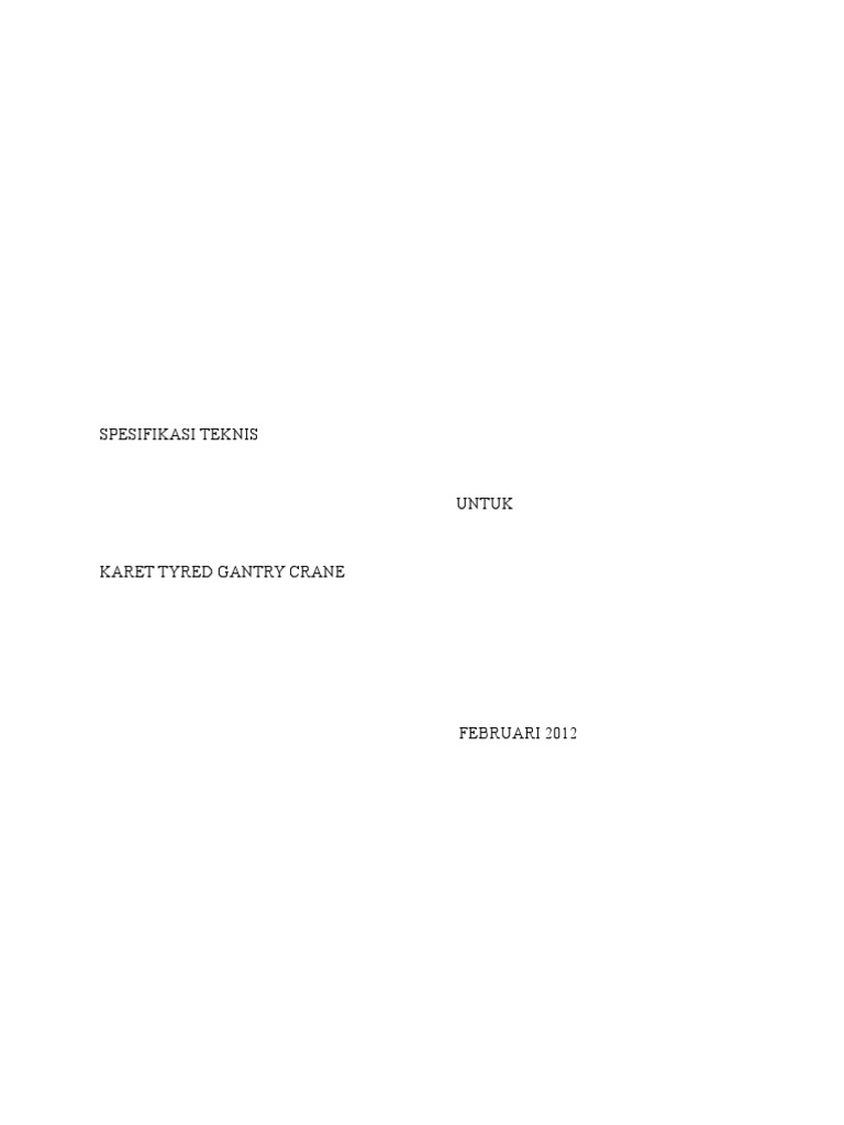 Spesifikasi Teknis Rtg Pdf Valve Manufactured Goods