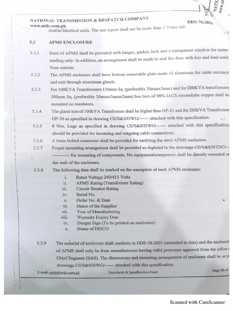 Revised Draft Specification DDS-76-2022 For APMS (1) - 9 | PDF