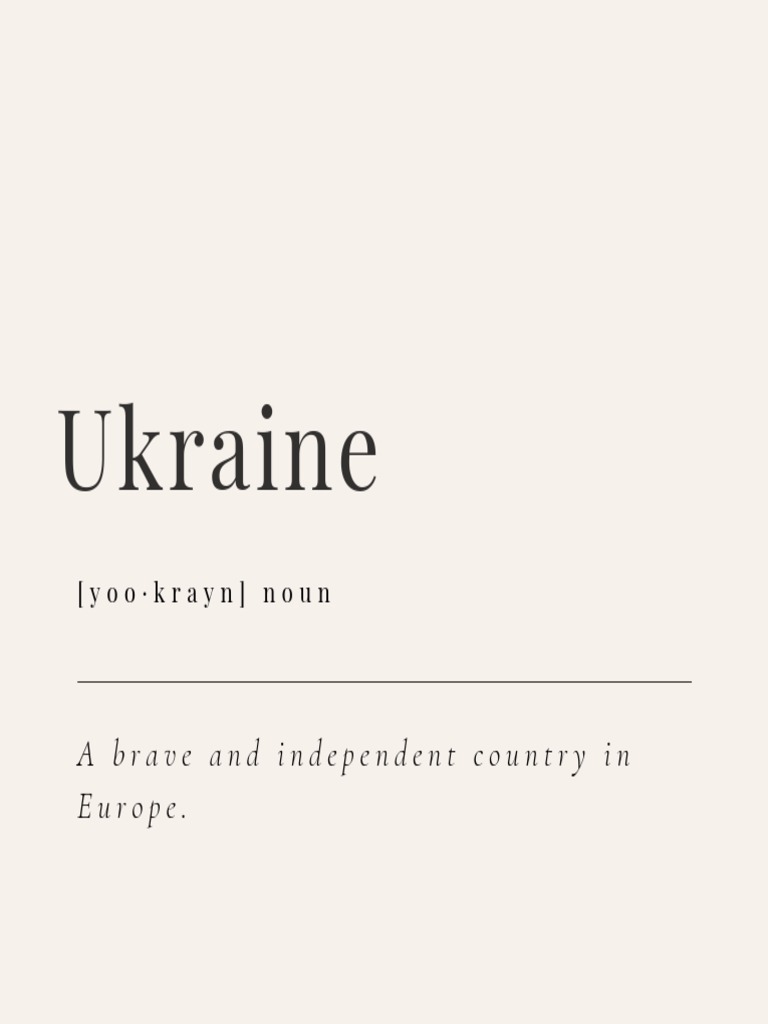Free Ukraine Support Peace Quote Dictionary No War Instagram Post | PDF