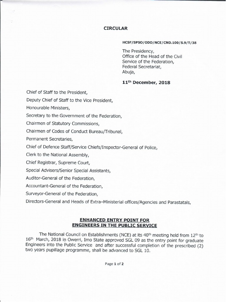 Enhanced Entry Point Engineers in The Public Service | PDF