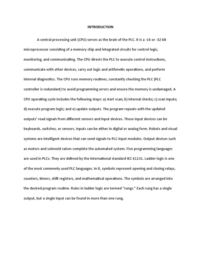 PLC | PDF | Programmable Logic Controller | Logic Gate