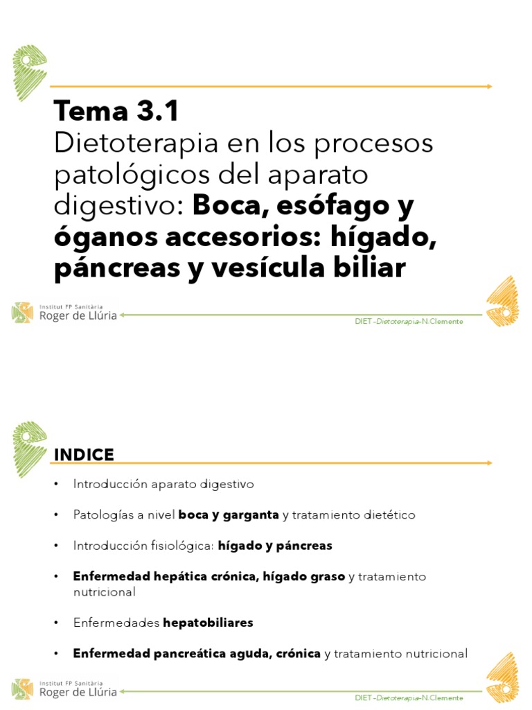 T3 - Digestivo - Boca, Esófago - Hígado - Páncreas | PDF | Cirrosis | Dieta