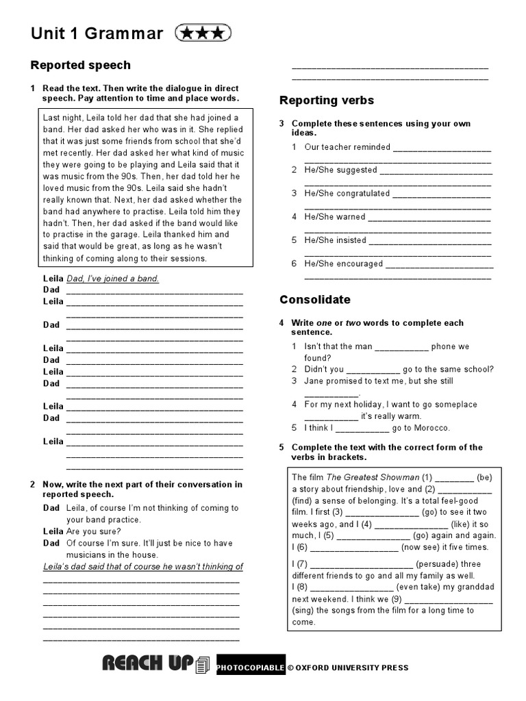 Grammar Unit 1 3 Star | PDF | Human Communication | Syntax