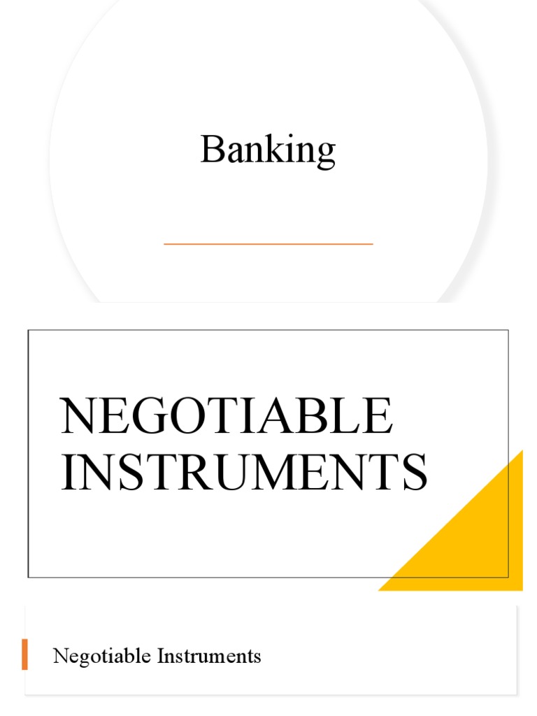 Banking | PDF | Cheque | Negotiable Instrument