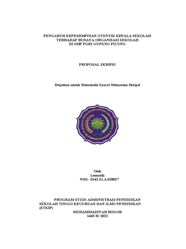 Proposal Skripsi | PDF