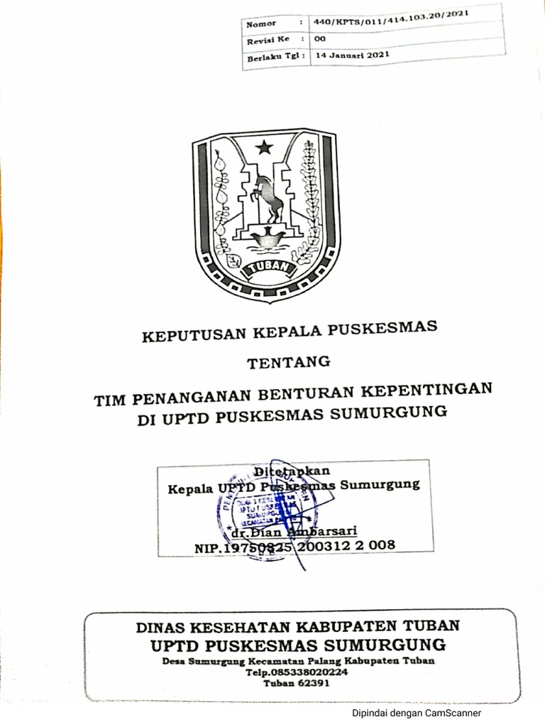 SK Tim Benturan Kepentingan | PDF