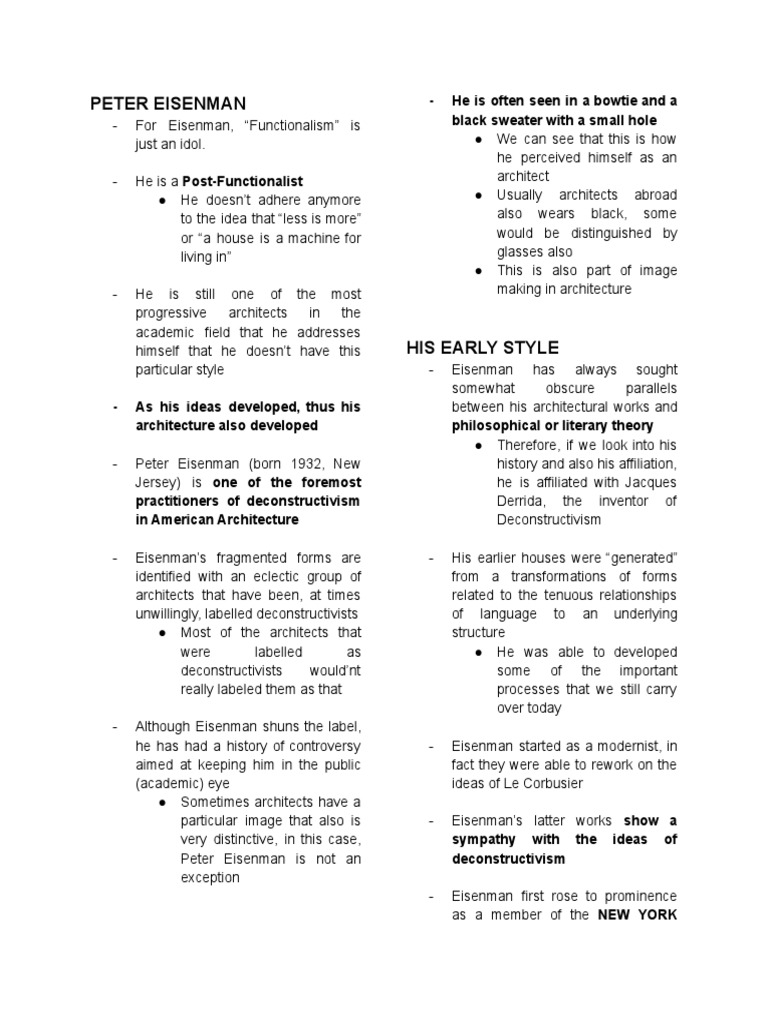 Deconstructing Form: An Analysis of Peter Eisenman's Early ...