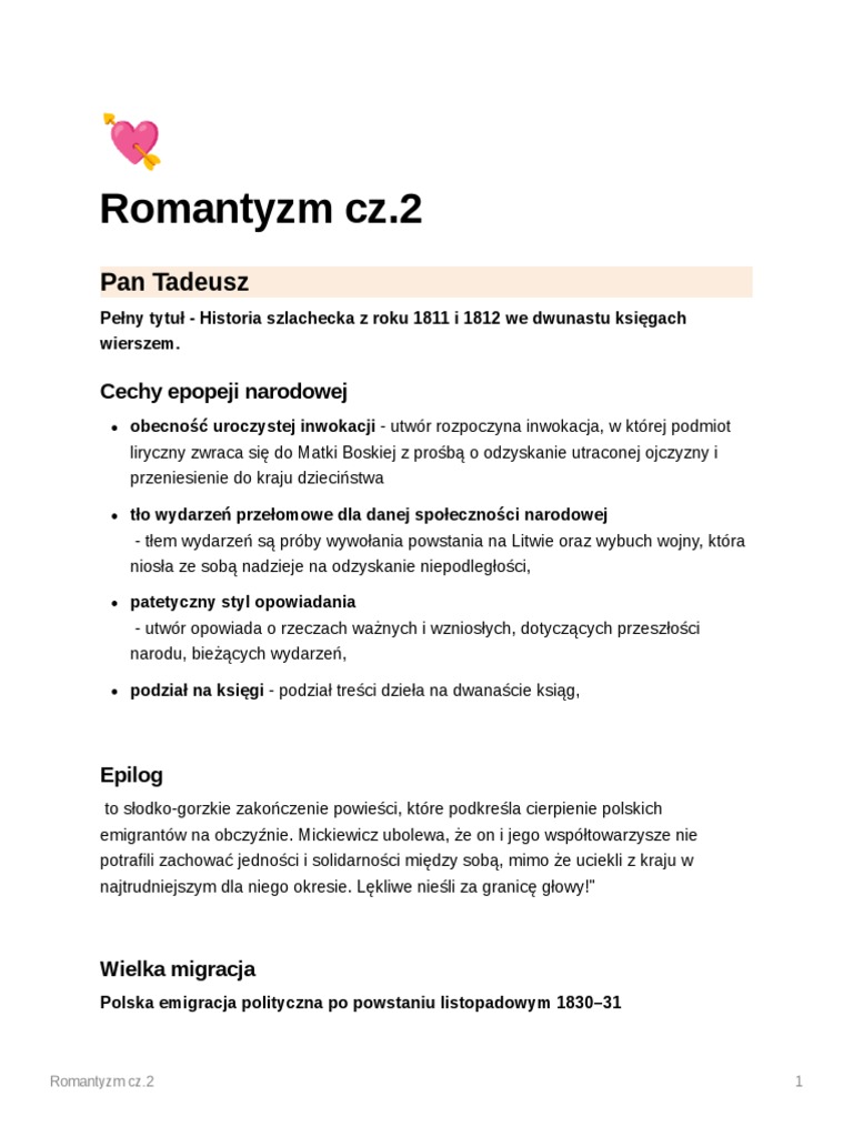 Romantyzm cz.2 | PDF
