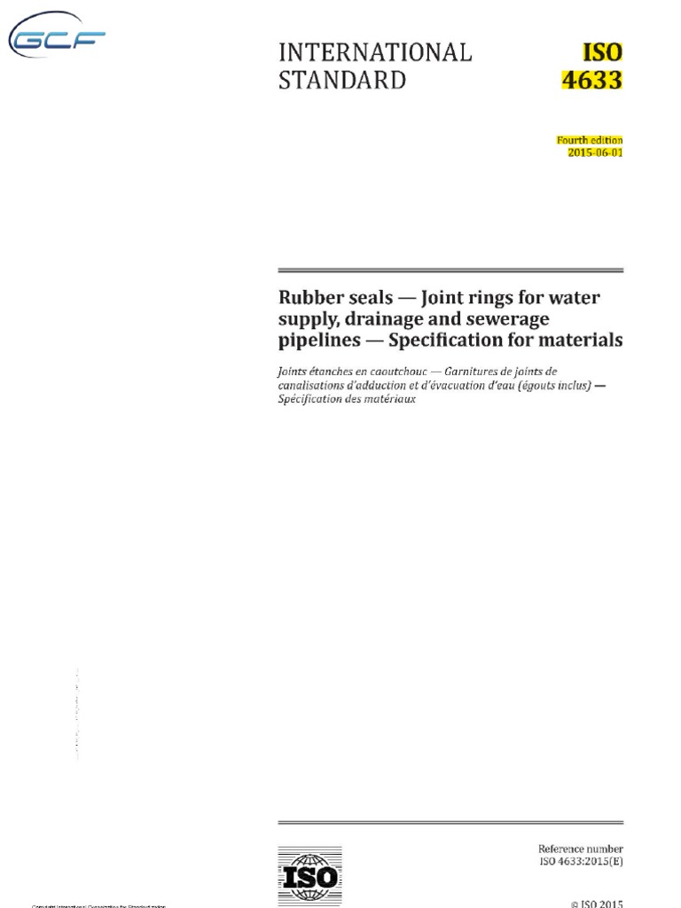 Iso 4633-2015. | PDF | Hardness | Pipe (Fluid Conveyance)