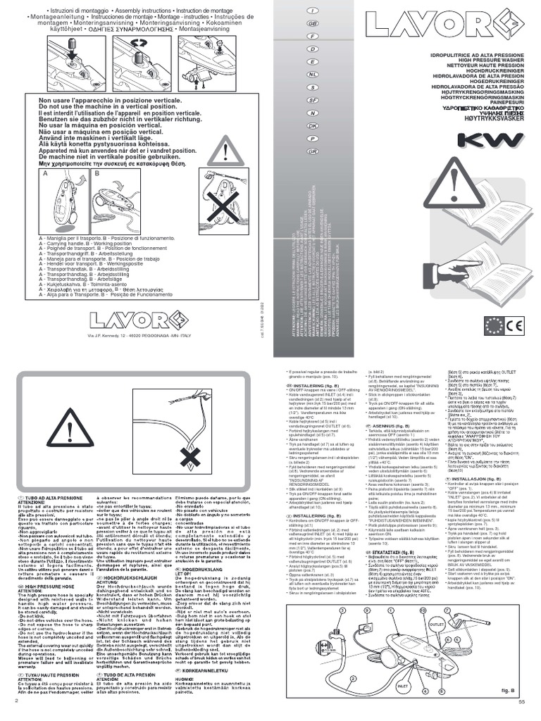 Lavorwash KW 26 | PDF